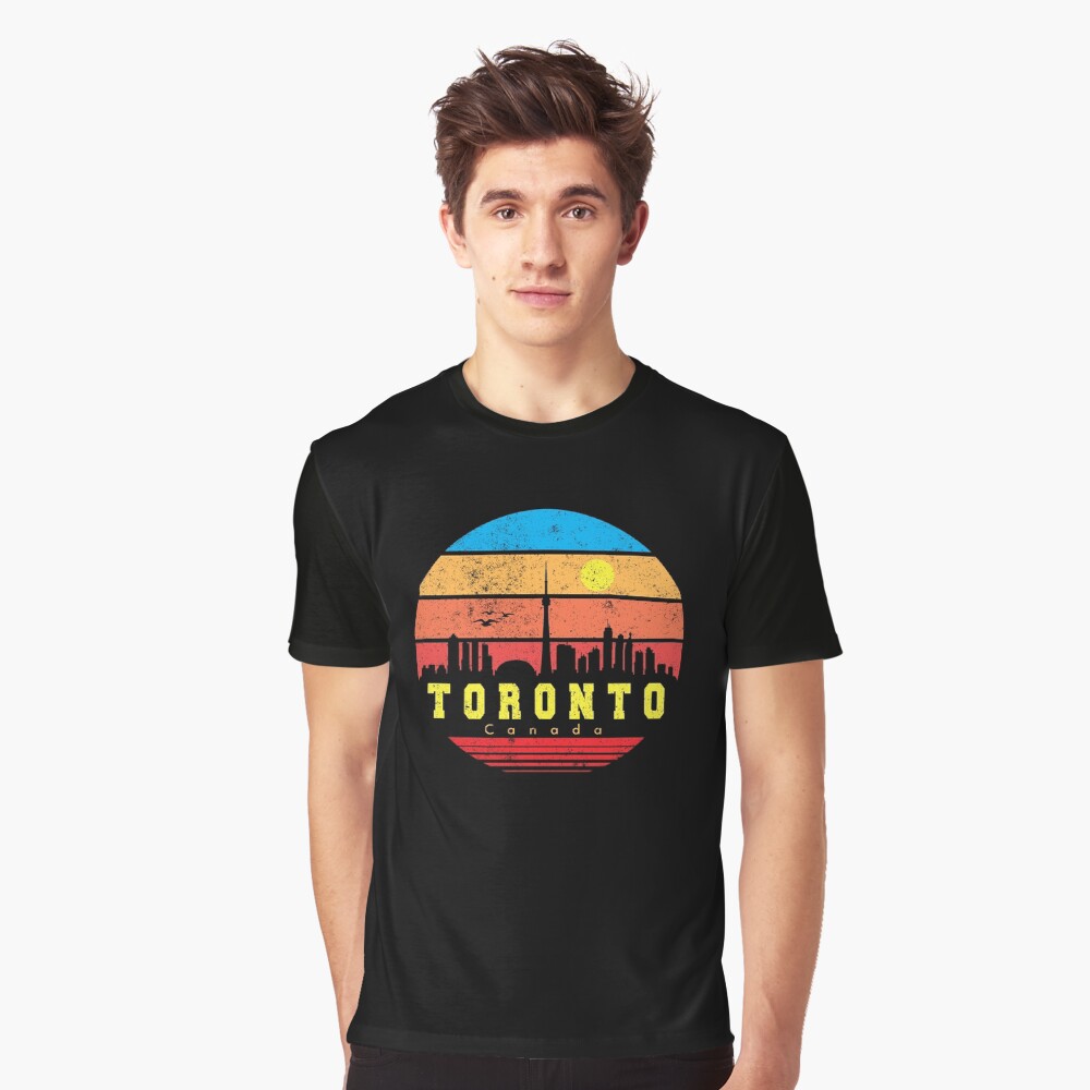"Toronto Canada - Vintage Skyline " Sticker for Sale by IonDprize ...
