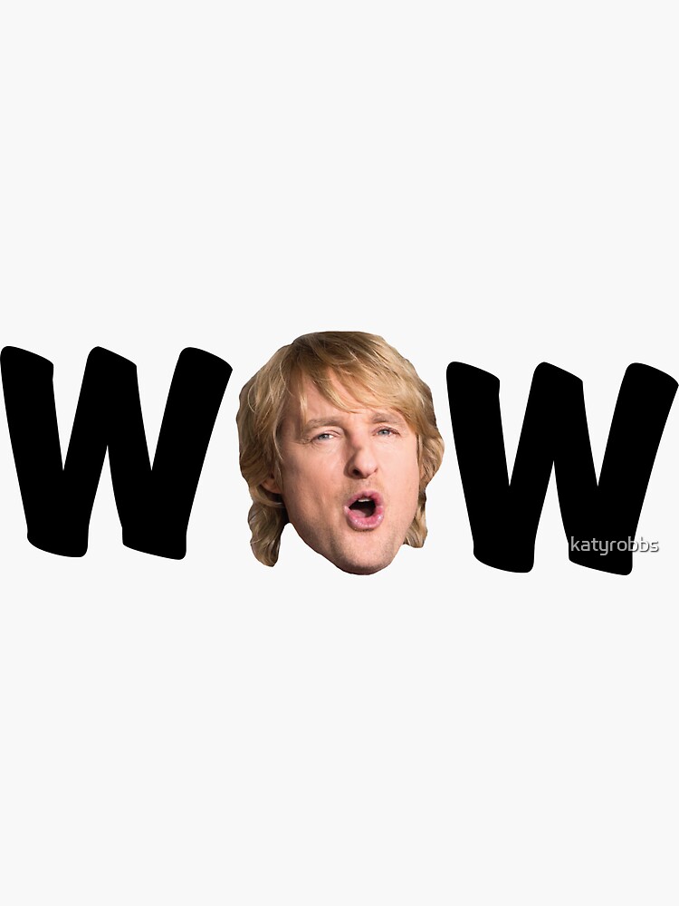 "Wow" Sticker for Sale by katyrobbs | Redbubble