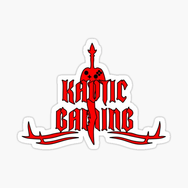 "KAOTIC GAMING LOGO" Sticker for Sale by KAOTIC DESIGNS | Redbubble