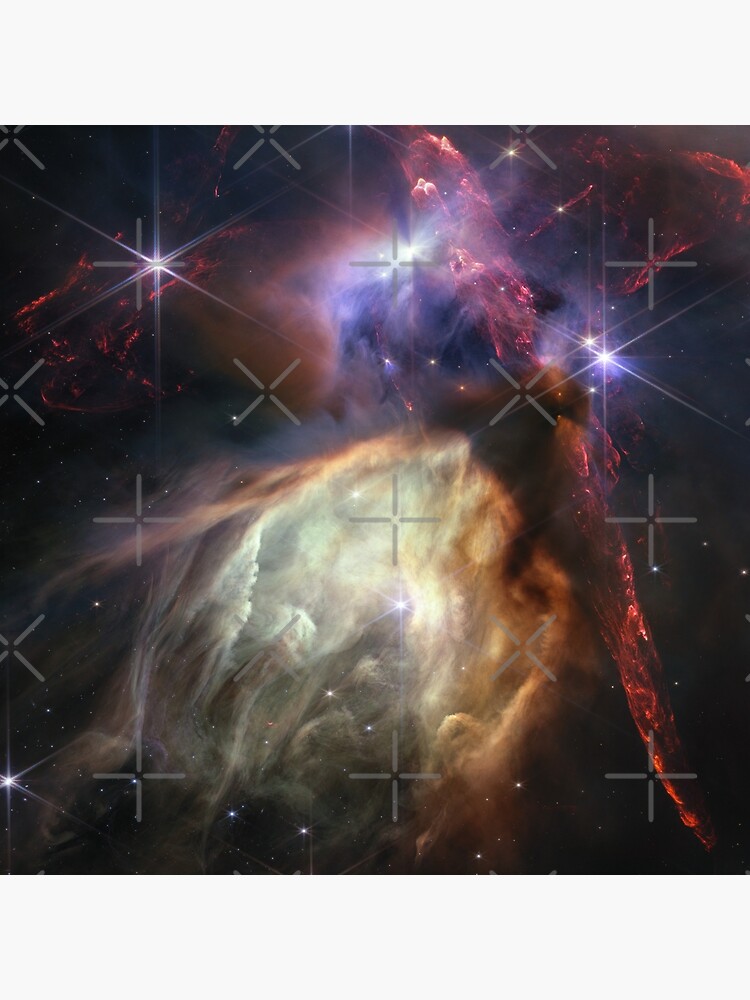 "Rho Ophiuchi (NIRCam Image) James Webb Space Telescope" Art Board ...