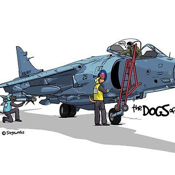 "The Dogs Of War: Sea Harrier" Sticker for Sale by siege103 | Redbubble