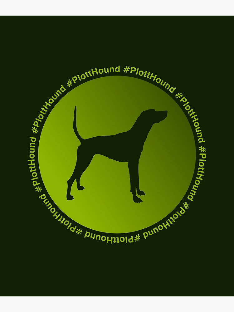 "Plott Hound Silhouette" Framed Art Print by germanX | Redbubble