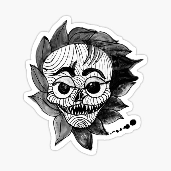 "THAT BLOOMIN' FACE" Sticker for Sale by cjwheelwright | Redbubble