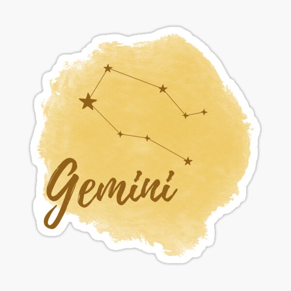 "Gemini Zodiac Sign" Sticker for Sale by secil | Redbubble