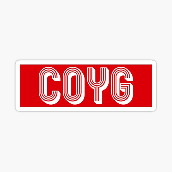 "COYG" Sticker for Sale by Confusion101 | Redbubble