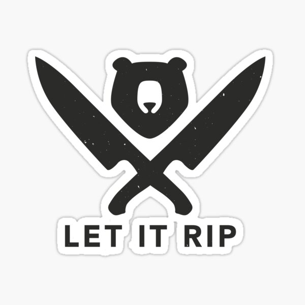 "Let It Rip" Sticker for Sale by jk3design | Redbubble