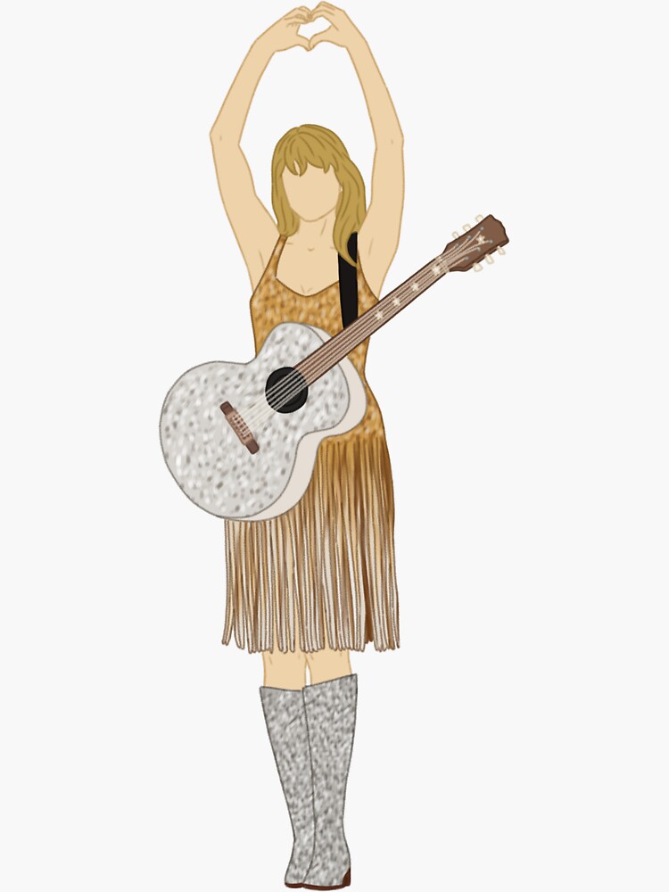 "Taylor Swift Fearless era (the Eras Tour)" Sticker for Sale by ...