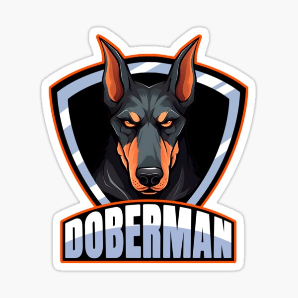 "Doberman Logo Quote Design" Sticker for Sale by MysteriousJ | Redbubble