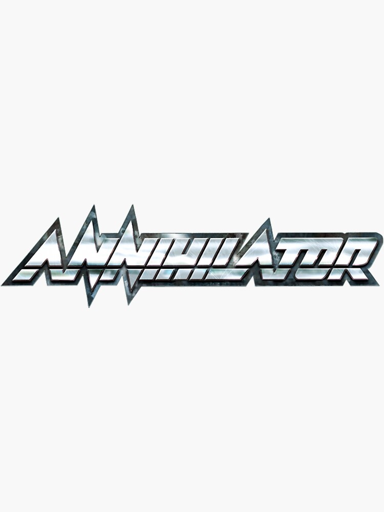 "Annihilator rock band Canadian " Sticker for Sale by Olliehitex ...