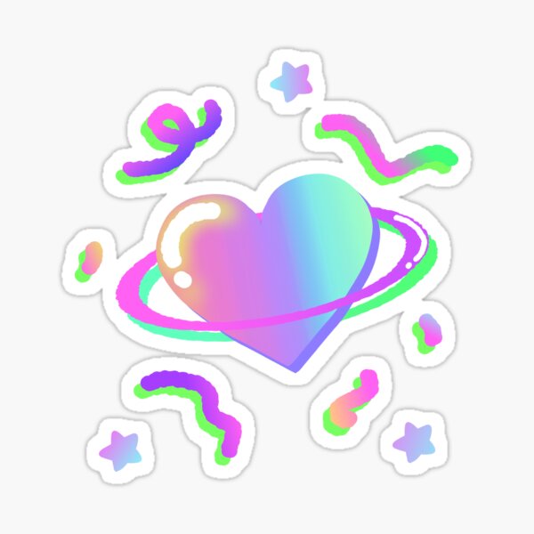 "Rainbow Planet~~~!! " Sticker for Sale by fairyspace | Redbubble