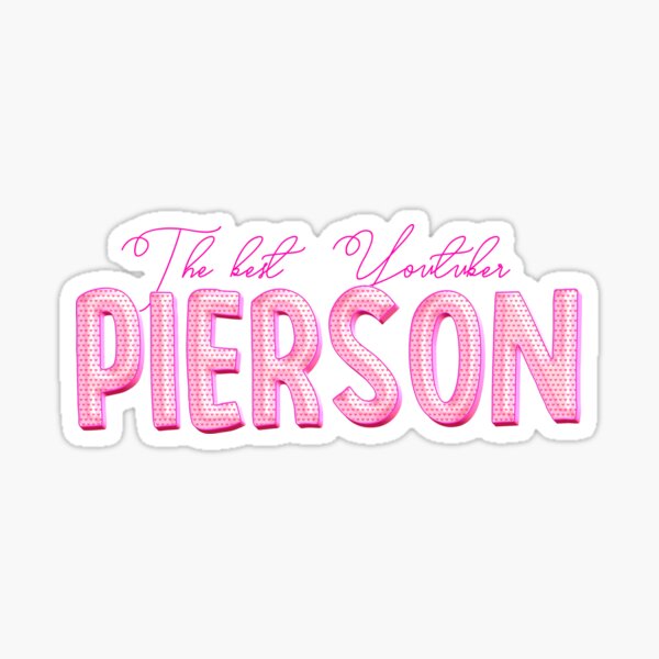 "Pierson Wodzynski" Sticker by Graficolandia | Redbubble