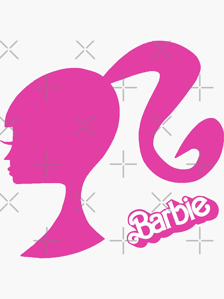 "Pink Barbie Girl" Sticker for Sale by Color-Toonix | Redbubble