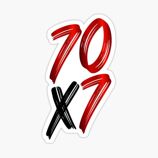 "Forgiveness 70X7 - W01" Sticker for Sale by efod | Redbubble