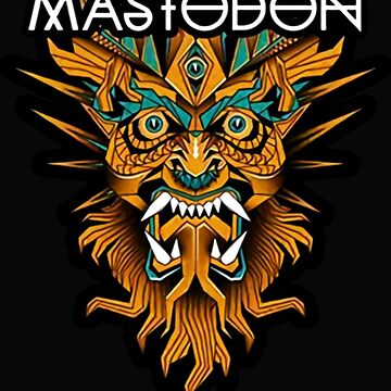 "Mastodon Mask " Sticker for Sale by FifthDesign567 | Redbubble