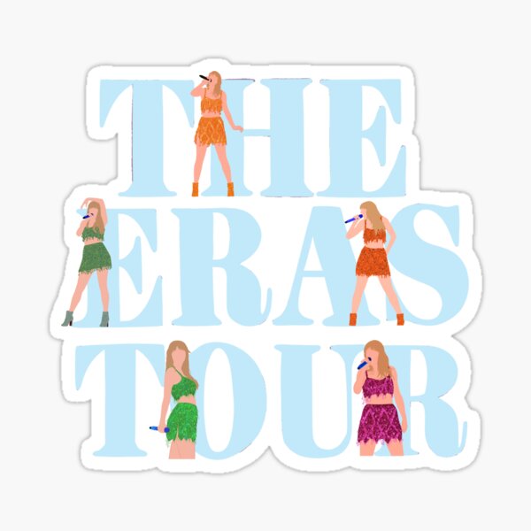"1989 the eras tour all" Sticker for Sale by nerfie | Redbubble