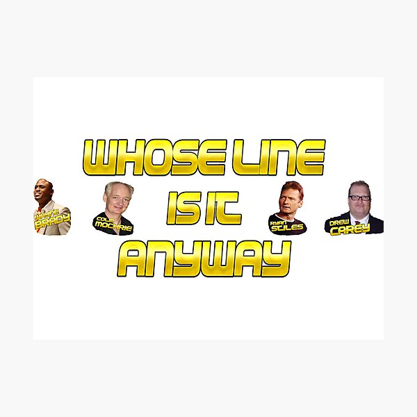 Colin Mochrie Whose Line Is It Anyway Photographic Prints | Redbubble