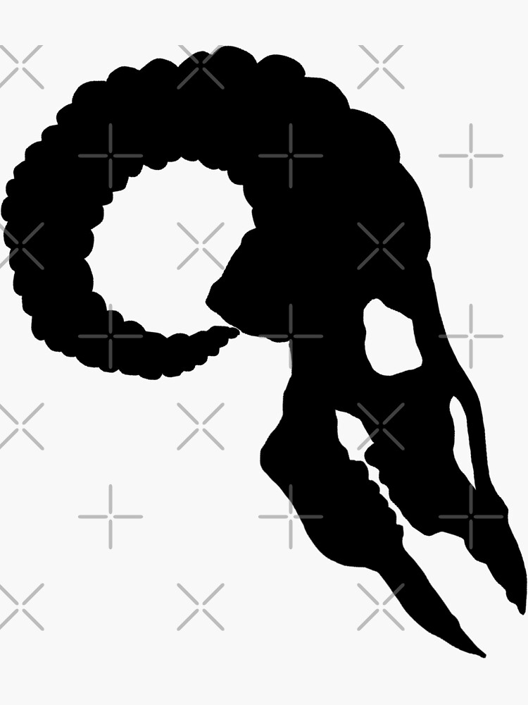 "Bantha skull signet" Sticker for Sale by SurtonDesign | Redbubble