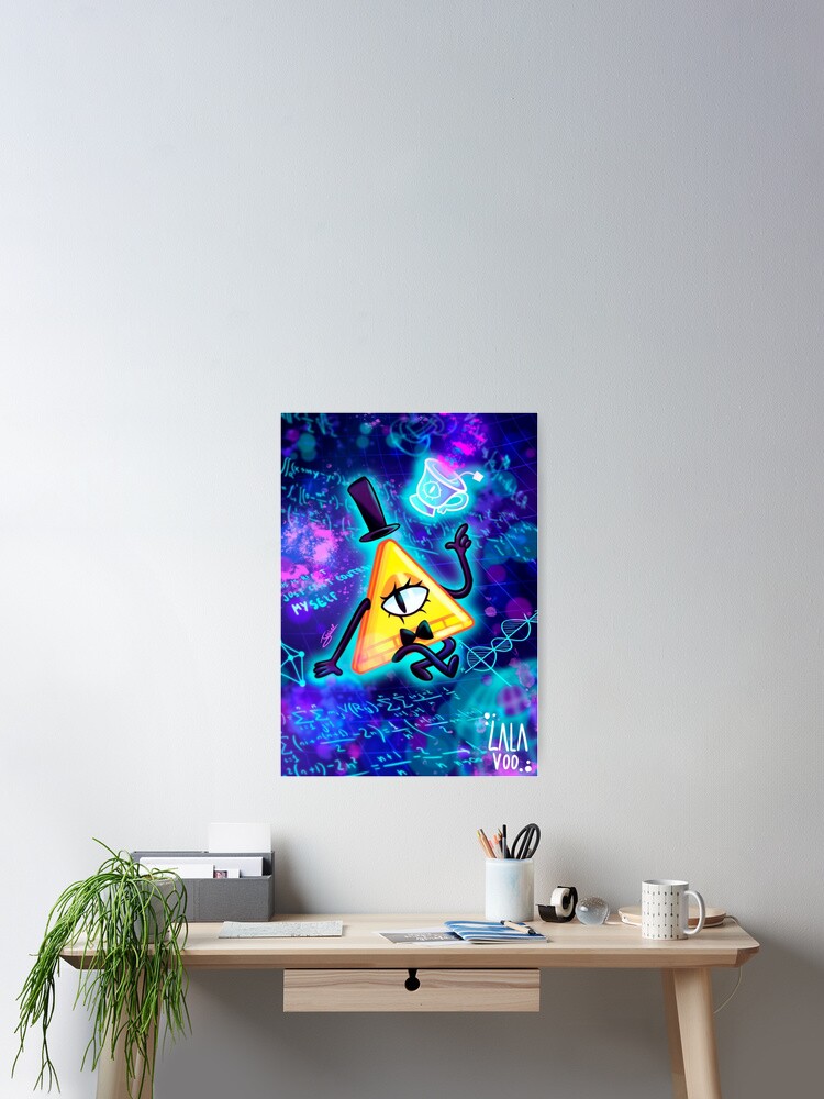 "Bill Cipher Fanart " Poster for Sale by lorettaeisen | Redbubble