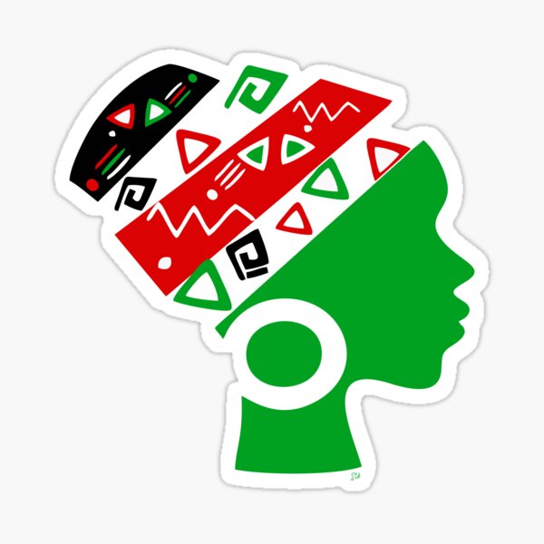 "Mama Africa Abstract " Sticker for Sale by LukuKali | Redbubble