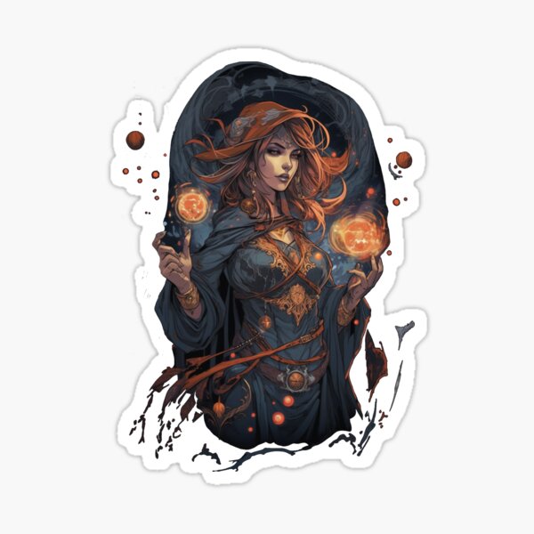 "Fire Mage" Sticker for Sale by NerdArmour | Redbubble