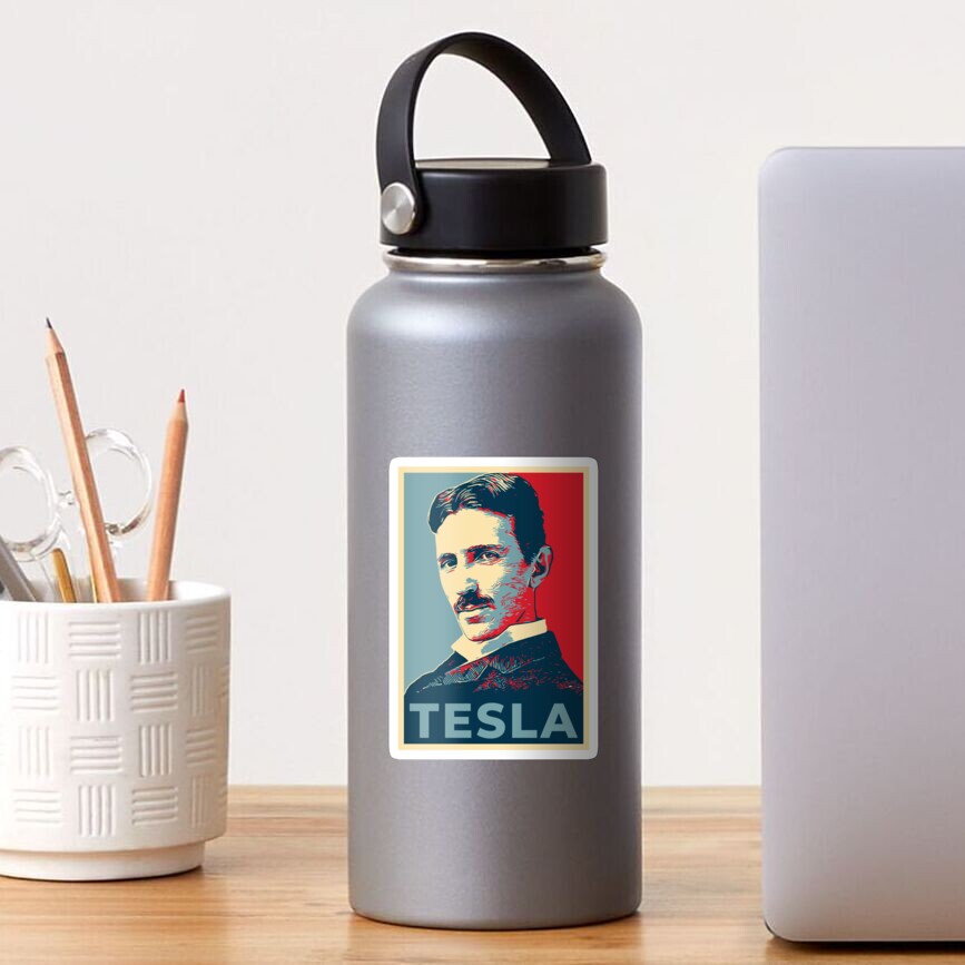 "Nikola Tesla" Sticker by radvas | Redbubble