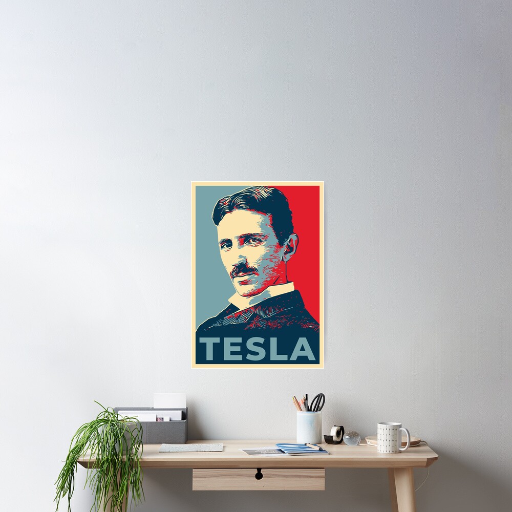 "Nikola Tesla" Poster for Sale by radvas | Redbubble
