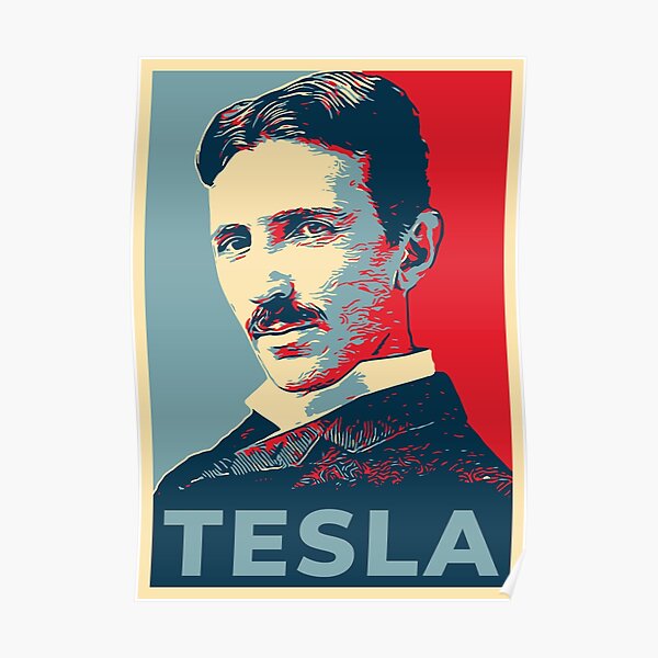 "Nikola Tesla" Poster for Sale by radvas | Redbubble