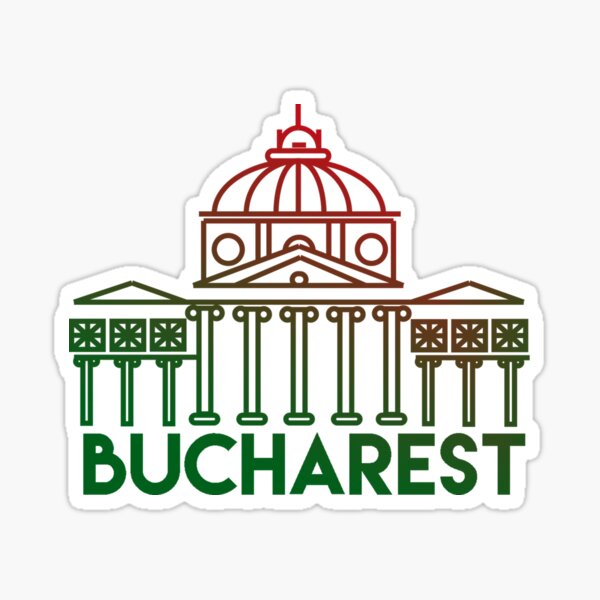 "Bucharest Romania" Sticker for Sale by fantedesign | Redbubble