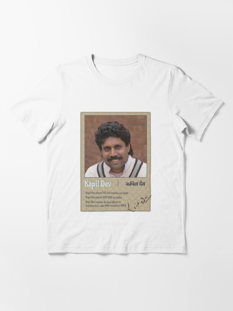 "Kapil dev | Indian cricketer" Essential T-Shirt for Sale by ...