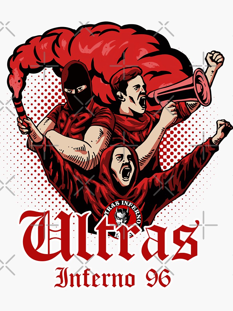 "Ultras Inferno 96" Sticker for Sale by Muss 86 | Redbubble