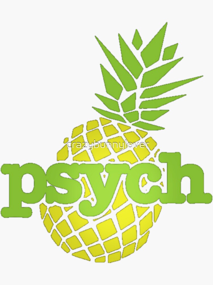 "Psych" Sticker for Sale by crazybunnylover | Redbubble