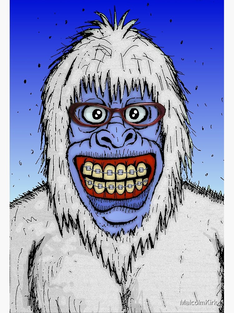"Ugly Yeti" Poster by MalcolmKirk | Redbubble