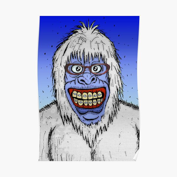 "Ugly Yeti" Poster by MalcolmKirk | Redbubble