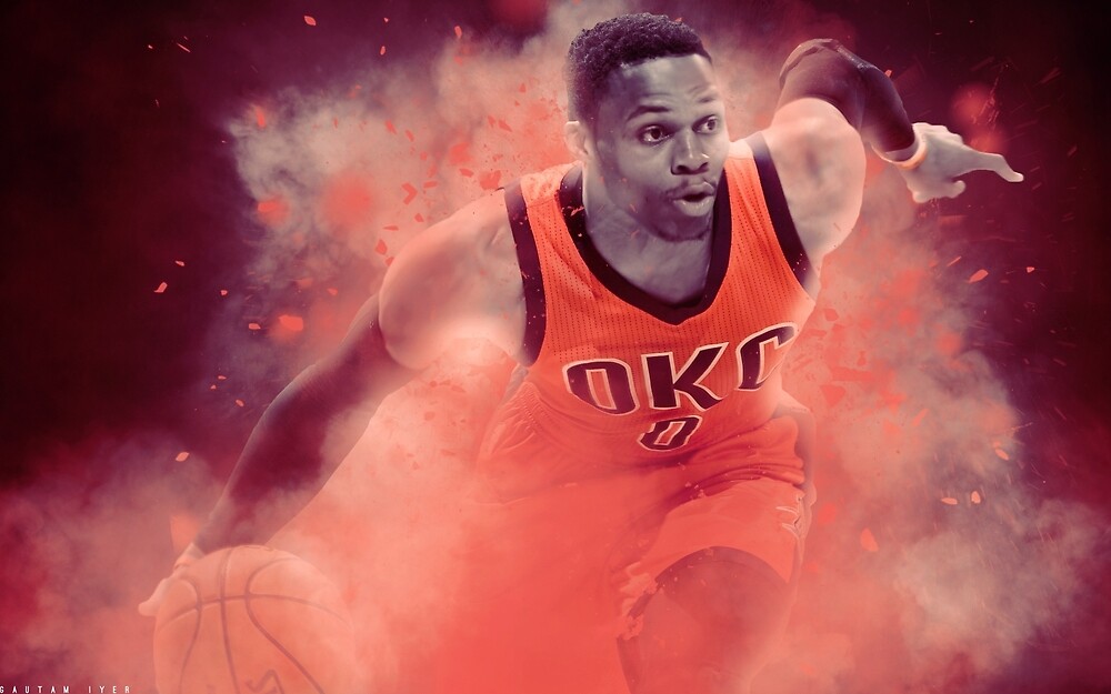 "Russell Westbrook Design" by iyerarts | Redbubble