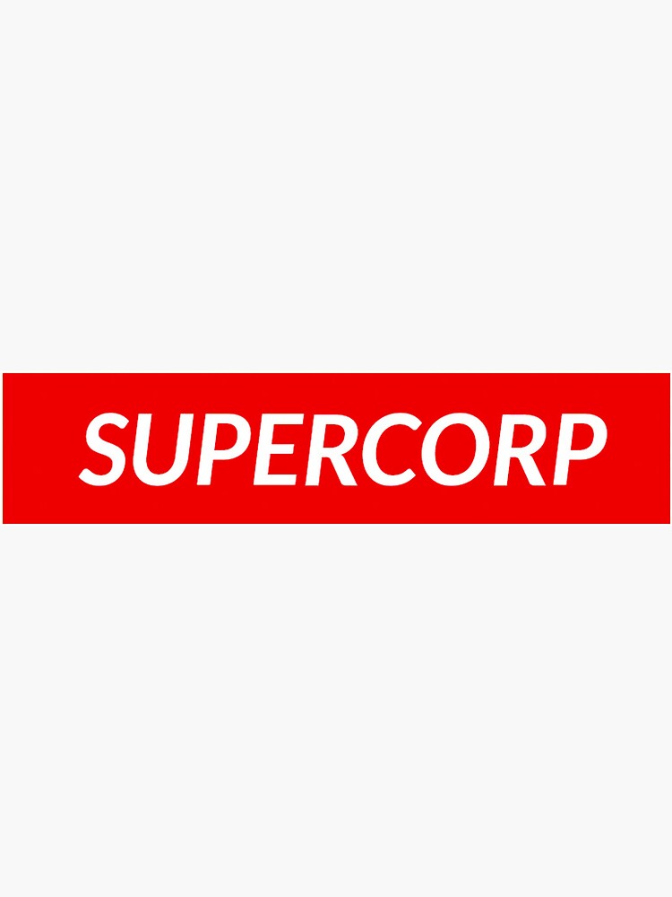 "SUPERCORP" Sticker for Sale by Laceyre5 | Redbubble