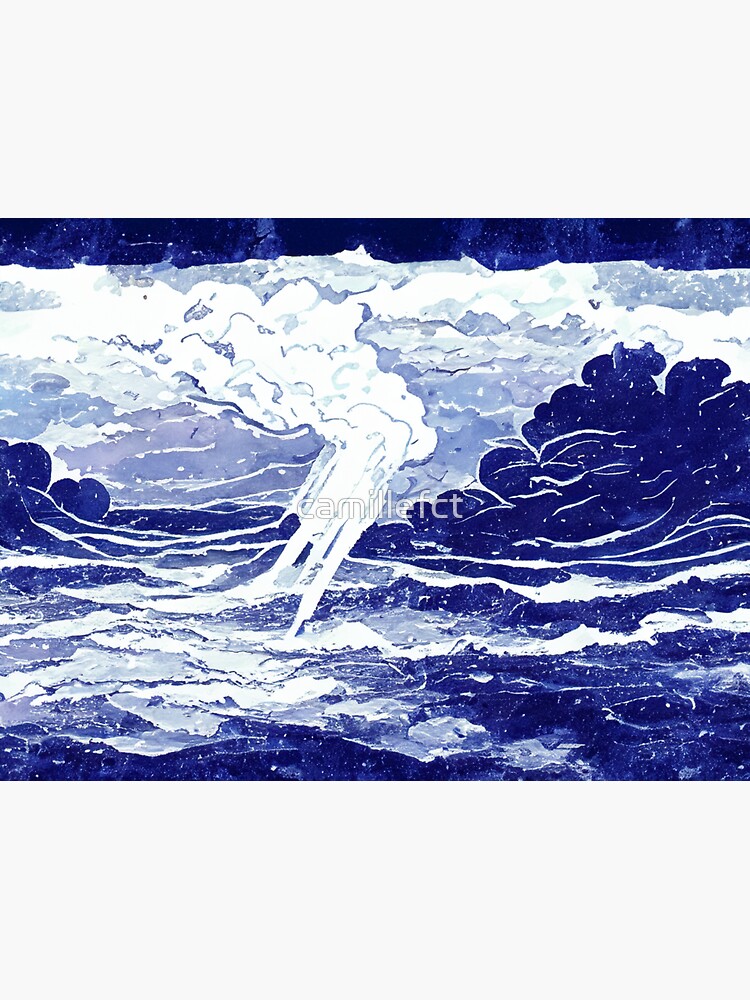 "japanese storm" Stickerundefined by camillefct | Redbubble