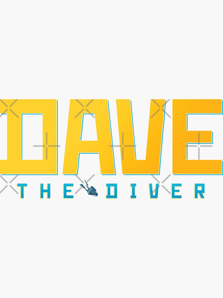 "Dave the Diver logo" Sticker for Sale by InlandWaterways | Redbubble