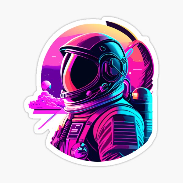 "Aesthetic Spaceman" Sticker for Sale by dodopus | Redbubble