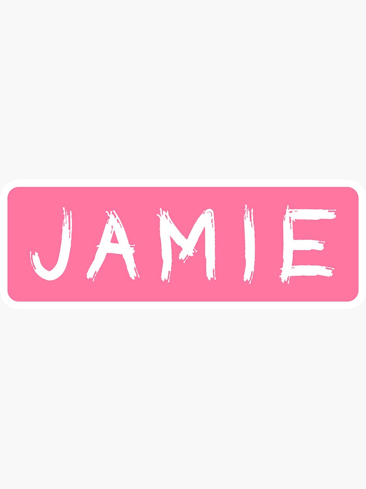 "Jamie Girls Name" Sticker for Sale by jeallan | Redbubble