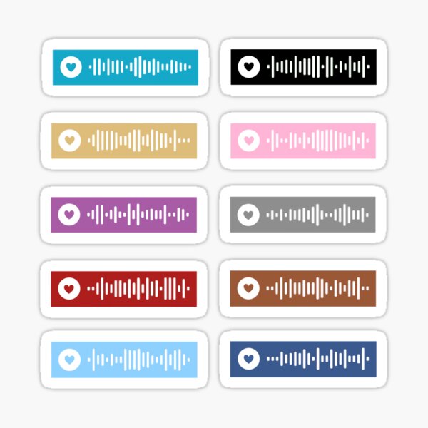 "taylor swift spotify codes" Sticker for Sale by centimillimeter ...