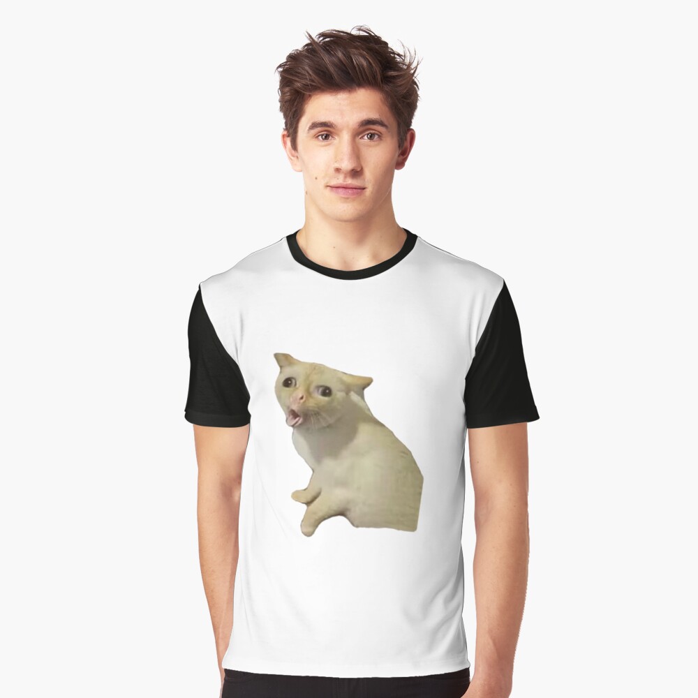 "Coughing Cat Meme" Sticker for Sale by lerrydury | Redbubble