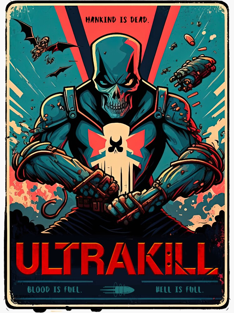 "Ultrakill Poster Classic " Sticker for Sale by DevlinBouchard | Redbubble