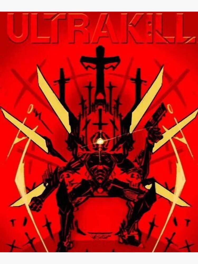 "ultrakill poster " Sticker for Sale by DevlinBouchard | Redbubble