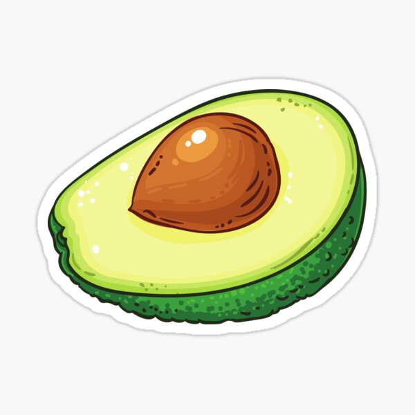 "Natural Avocado Design " Sticker for Sale by Harsh Katariya | Redbubble