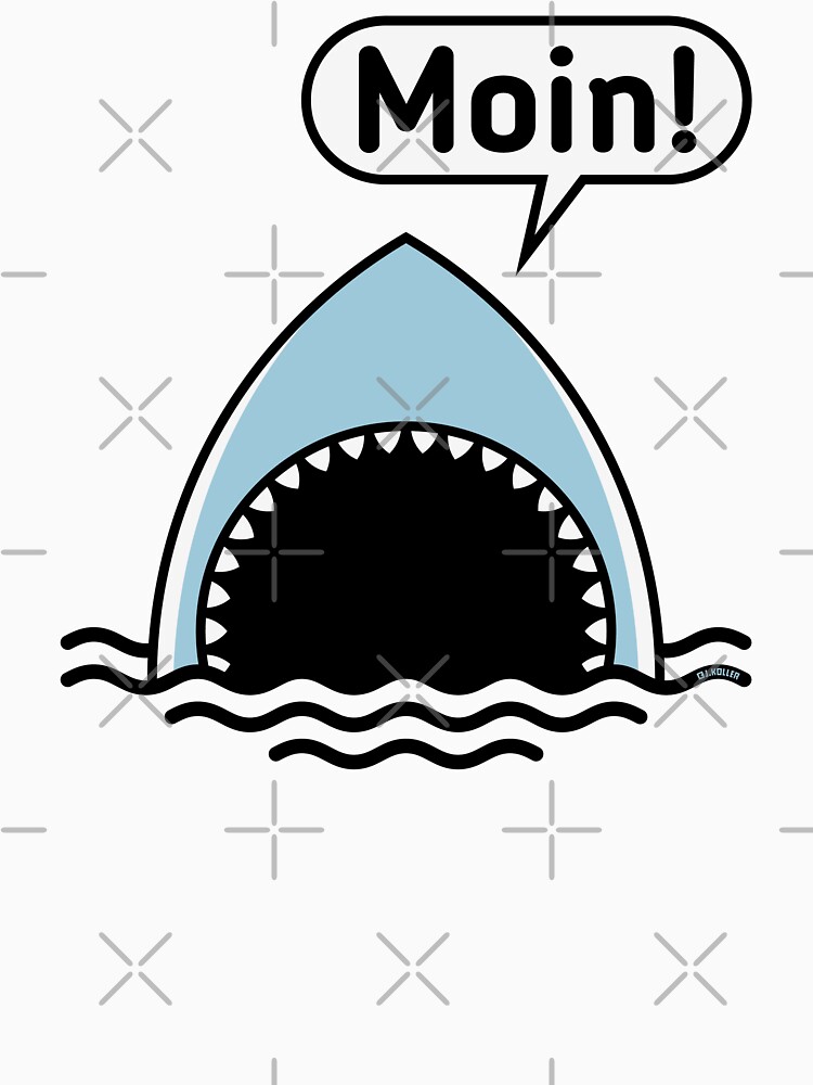 "Good morning! (shark / shark / speech bubble / comic / cartoon ...