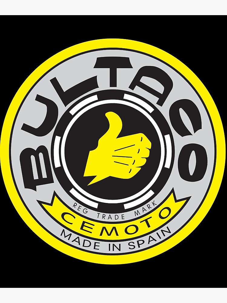 "BULTACO LOGO YELLOW" Poster for Sale by ely-nfranck | Redbubble