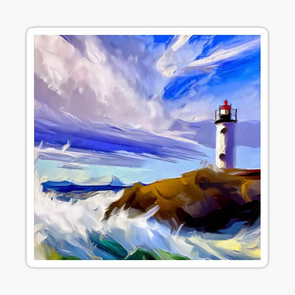"Lighthouse" Sticker for Sale by jeepmonster | Redbubble