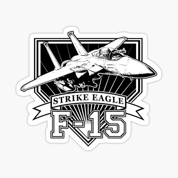 "F15 Strike Eagle Jet" Sticker for Sale by CoolCarVideos | Redbubble