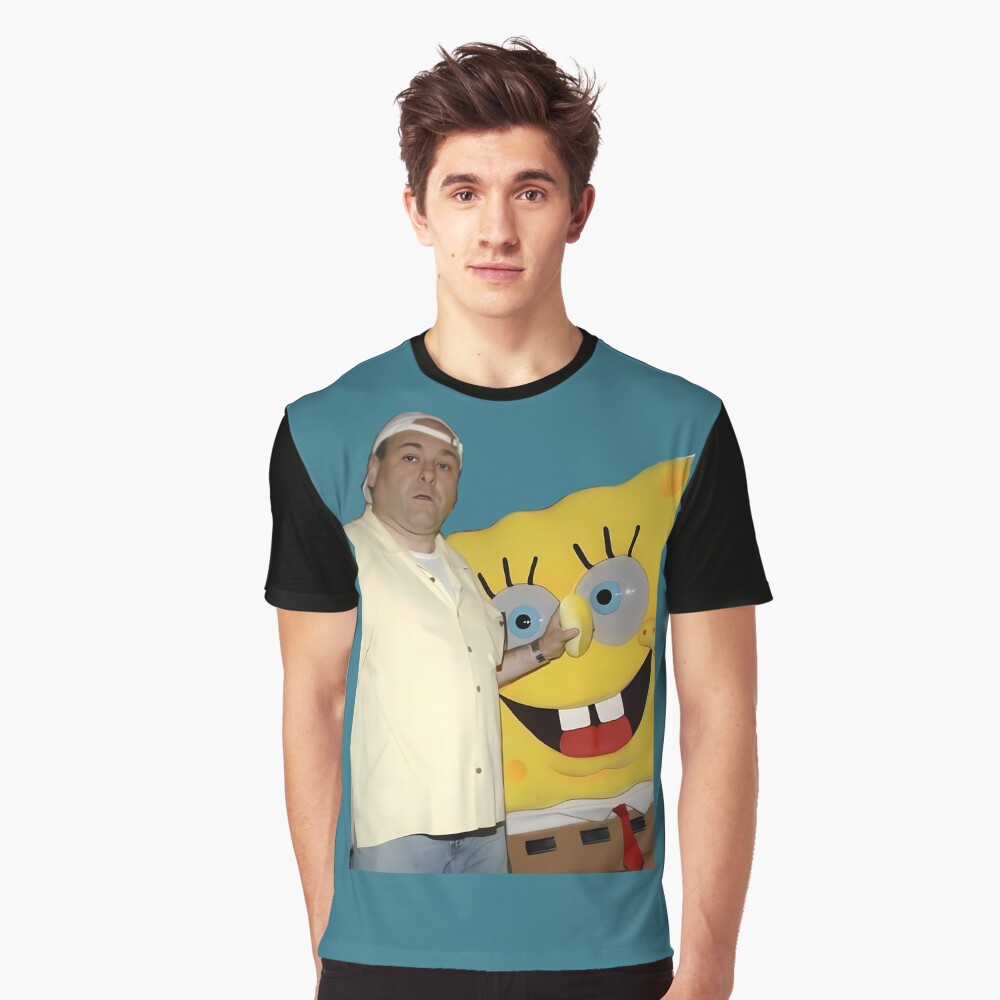 "James Gandolfini with Spongebob " Poster for Sale by mdgaevjw27 ...