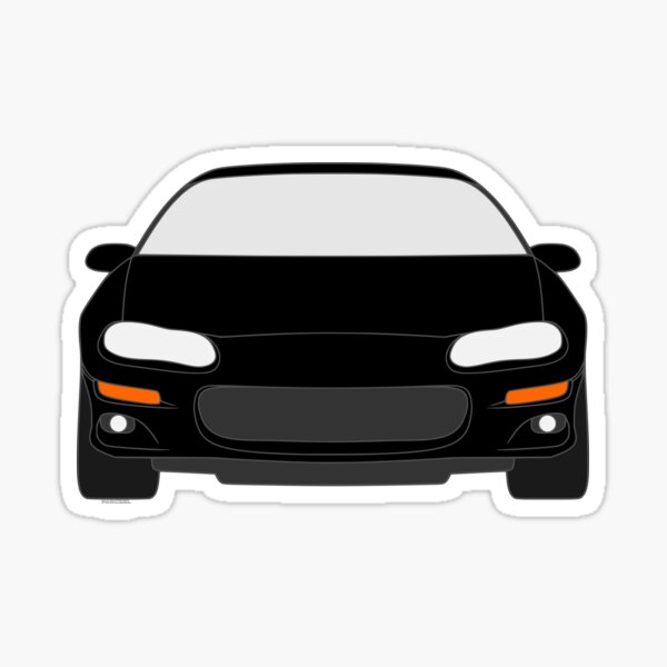 "Camaro Fourth Generation 1998-2002 black color" Sticker for Sale by ...